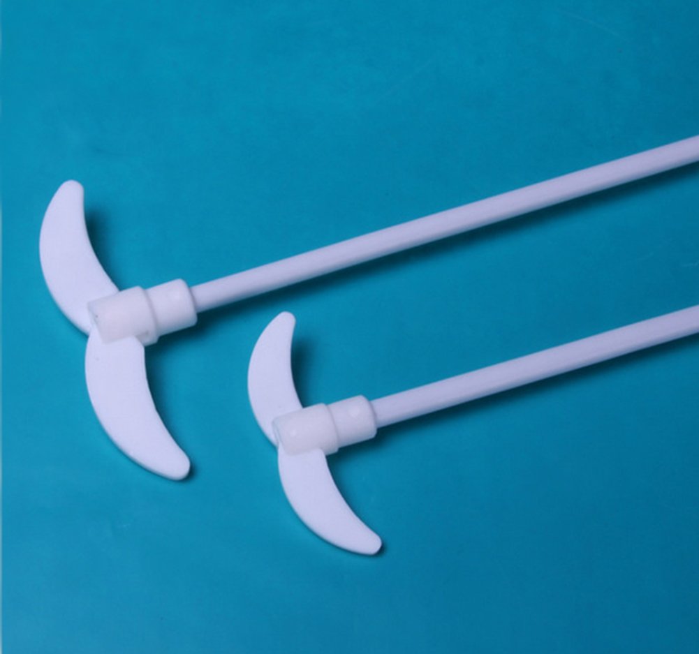 PTFE Electric Stirring Rod Overhead Stirrer Mixer Shaft Anchor Paddle for Flask in Lab (400MM)