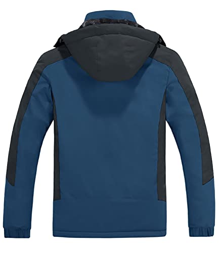 BIYLACLESEN Mens Winter Coats Soft Shell Jacket Mens Tactical Jacket Parka Jacket Men Warm Jacket Ski Coats Snowboard Jacket