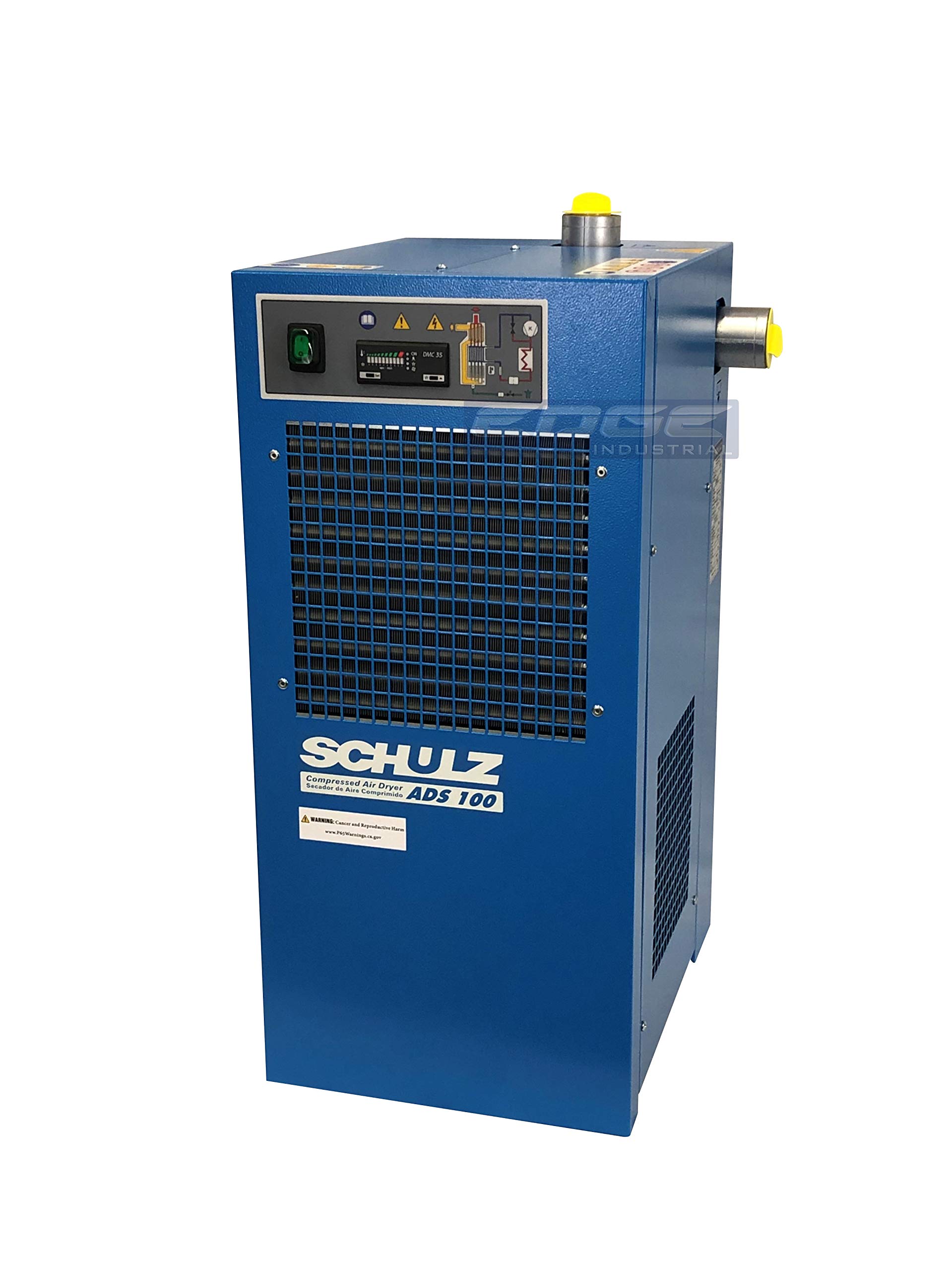 Schulz REFRIGERATED AIR Dryer for AIR Compressor, Compressed AIR Systems, 100 CFM, Good for 20HP & 25HP COMPRESSORS (Stand Alone Dryer)