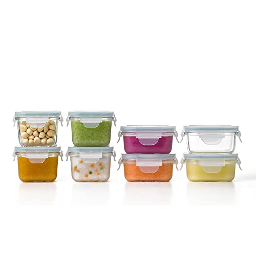 GLASSLOCK Homemade Baby Food BPA Free Glass Storage Containers 18 Piece Set