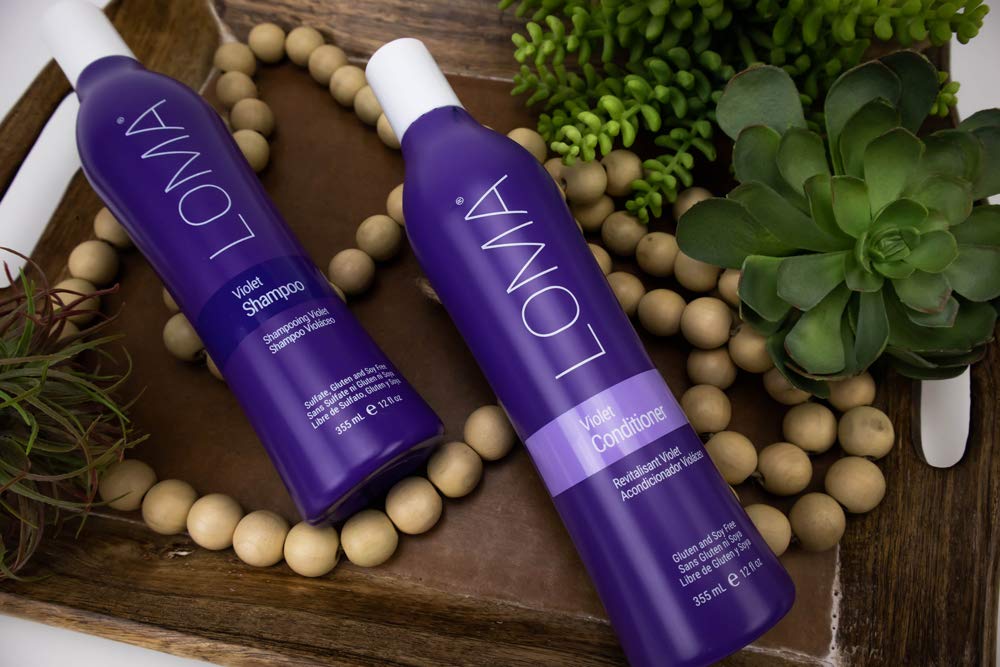 Loma Hair Care Violet Shampoo Violet Conditioner Duo, 12 Fl Oz , 2 Count (Pack of 1)