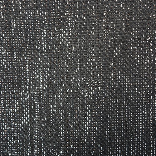 DII Woven Paper Storage Bin, Metallic Lurex, Black, Small Round