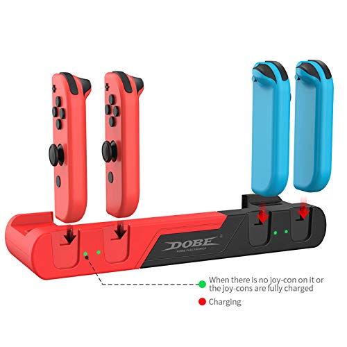 iFCOW Charging Dock with Game Card Slots Compatible with Switch Joy-Cons Console