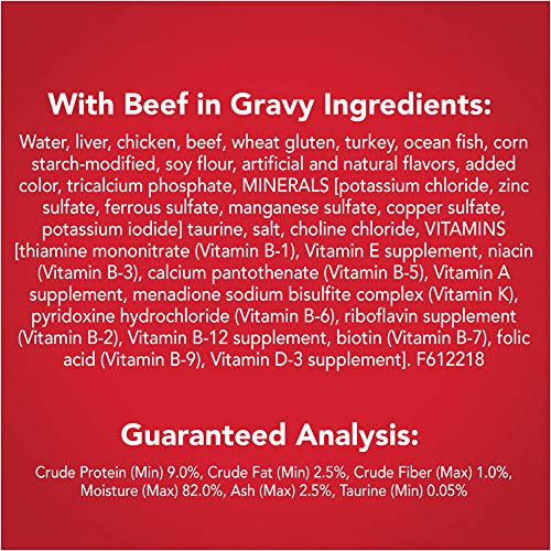 Purina Friskies Shreds Wet Cat Food, Beef Gravy, 5.5 OZ Cans (12-Count)