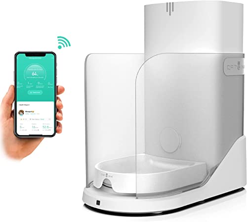 CATLINK Automatic Cat Feeder, Health Report for Cats, 3.5L Capacity WiFi Enabled Smart Cat Feeder, App Control, Portion Control, Multi-cat Identification, Timed Cat Food Feeder with Ceramic Bowl