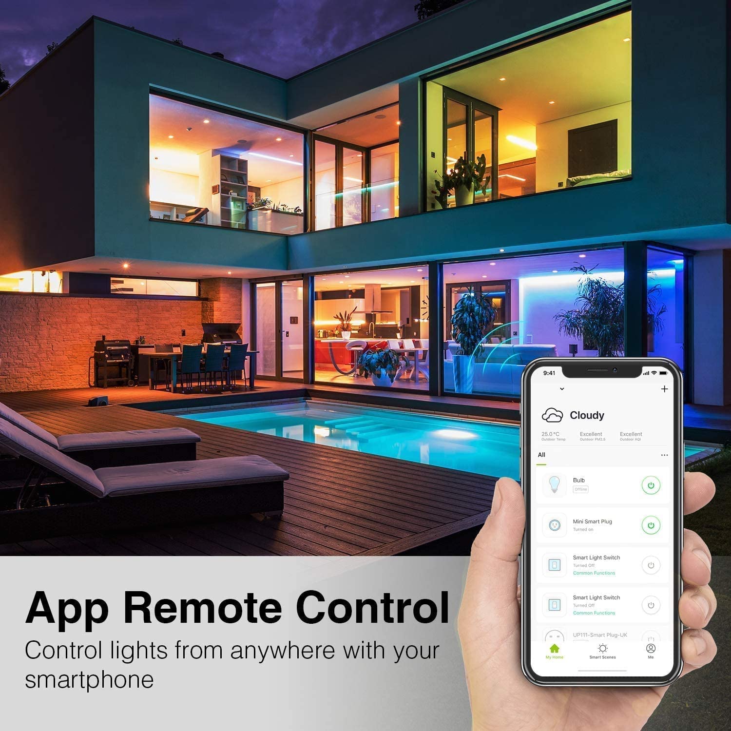 2Pack 13W Smart Light Bulb(120W Equivalent)Wixann A19 E26 1300Lumens LED Color Changing Light Bulbs, adjustable 16 Million DIY Colors and Music Sync 2700K-6500K WiFi Bulbs Work with Alexa, Google Home