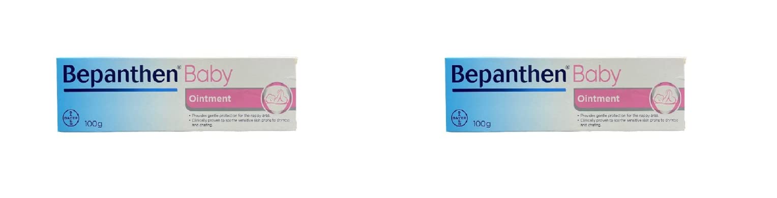 Bepanthen Diaper(Nappy) Care Ointment, 3.52 Ounce (Pack of 2)