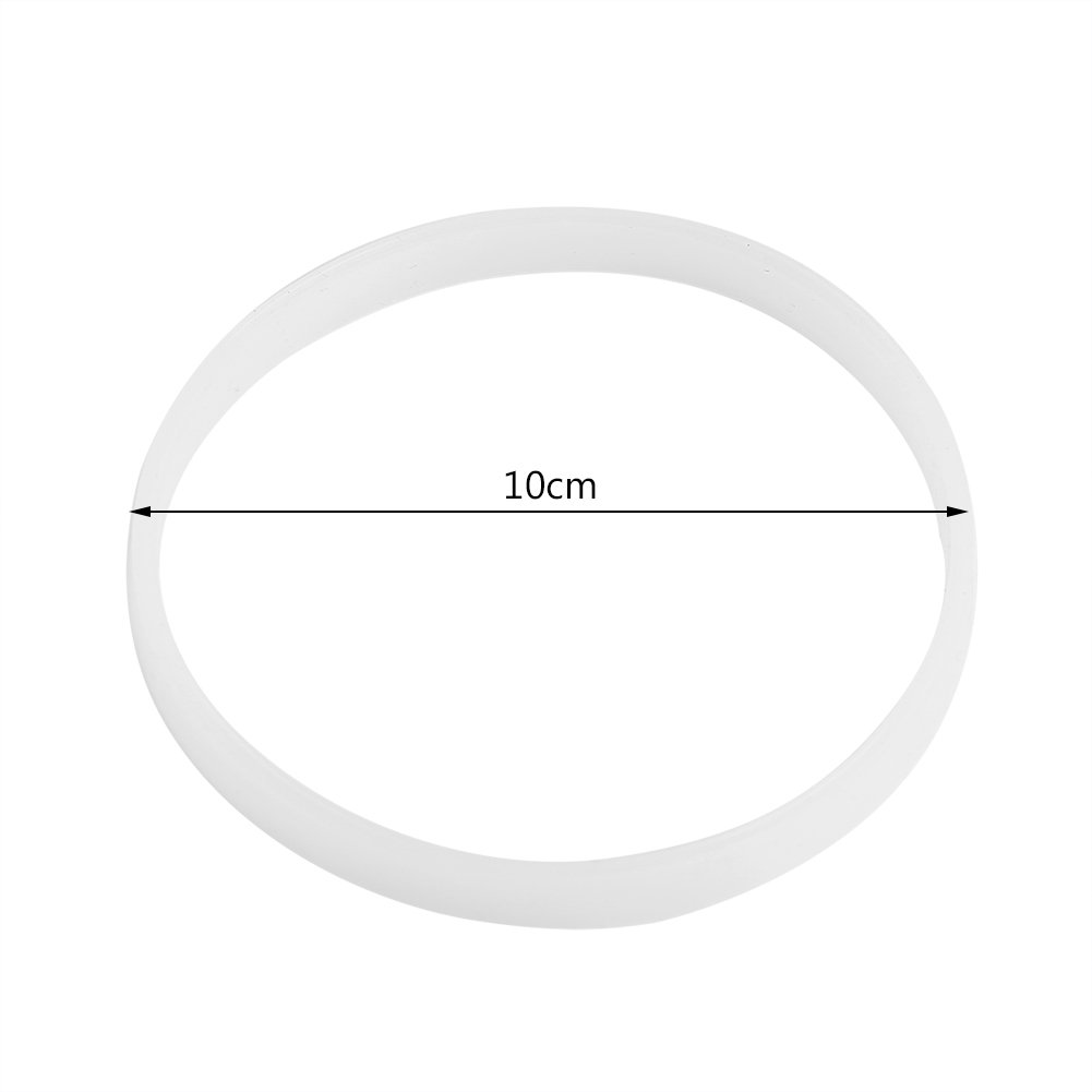 4 Pcs Rubber Gasket Replacement Parts White Rubber Sealing O-ring Blender Gasket Sealing for Ninja Juicer Blender Replacement Seals (10 cm/3.94 inch)