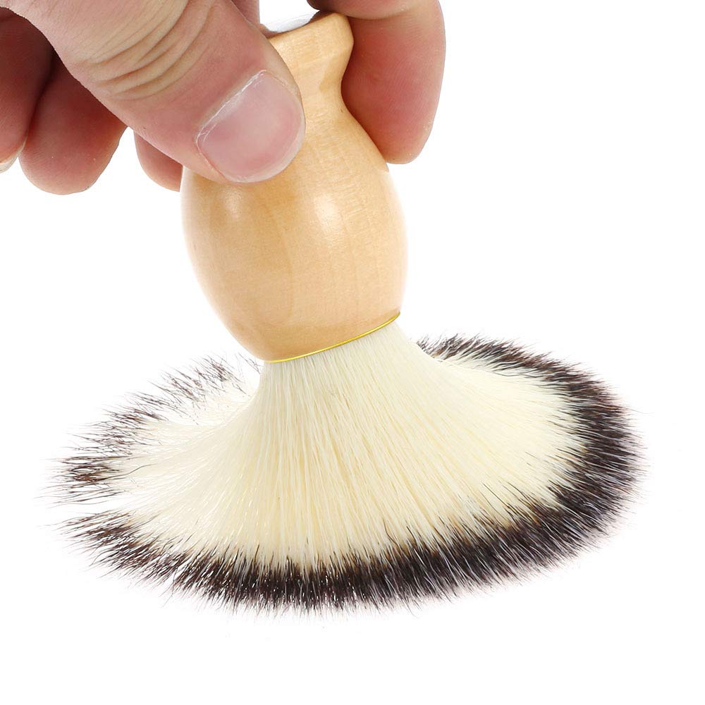 Shaving Brushes,DaKuan 2 Packs Wooden Handle Shaving Brushes,Luxury Professional Hair Salon Tool for Men