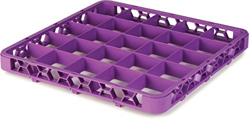 Carlisle FoodService Products RE25C89 OptiClean 25 Compartment Divided Glass Rack Extender, 1.78", Lavender