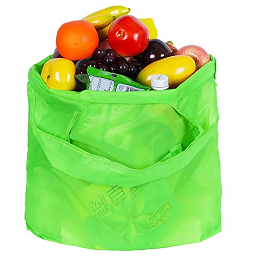 8 Pack Grocery Bags Reusable Foldable Shopping Bags X-Large 50LBS Groceries Bags Ripstop Machine Washable Sturdy Lightweight Polyester Fabric, Blue,red,yellow