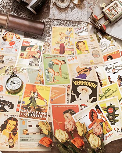 Nenbic 32 PCS 1 Set Vintage Retro Postcards Poster Old Retro Greeting Cards Postcard Souvenir Gifts for Worth Collecting