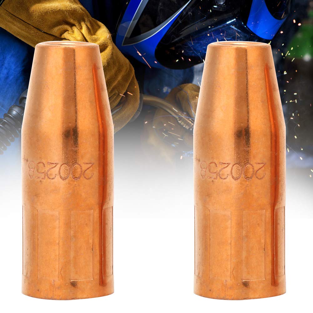 2Pcs MIG Welding Gun Nozzle,200-258Tip-Nozzle,1/2"Contact Tip Nozzles ,for Miller M25/M40 Hobart MIG Welding Gun.