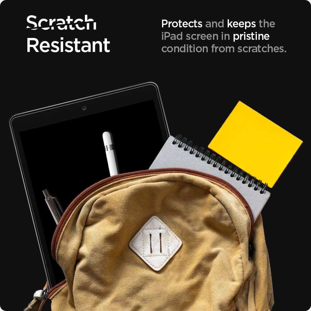 Spigen Tempered Glass Screen Protector [GlasTR Slim] Designed for iPad 10.2 inch (9th (2021) / 8th (2020) / 7th (2019) Generation) [9H Hardness/Case-Friendly]