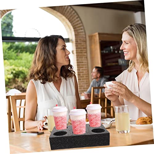 2pcs Milk Tea Drink Cup Holder Coffee Cup Stand Cup Carriers for Drinks Sodas Drinks Drink Holder Tray Foam Take Out Drink Carrier Hot Drink Carrier Beverage Accessory Cup Trays