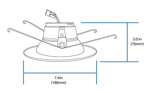 NICOR Lighting DLR565121203KWH LED Downlights, 1 Count (Pack of 1), White