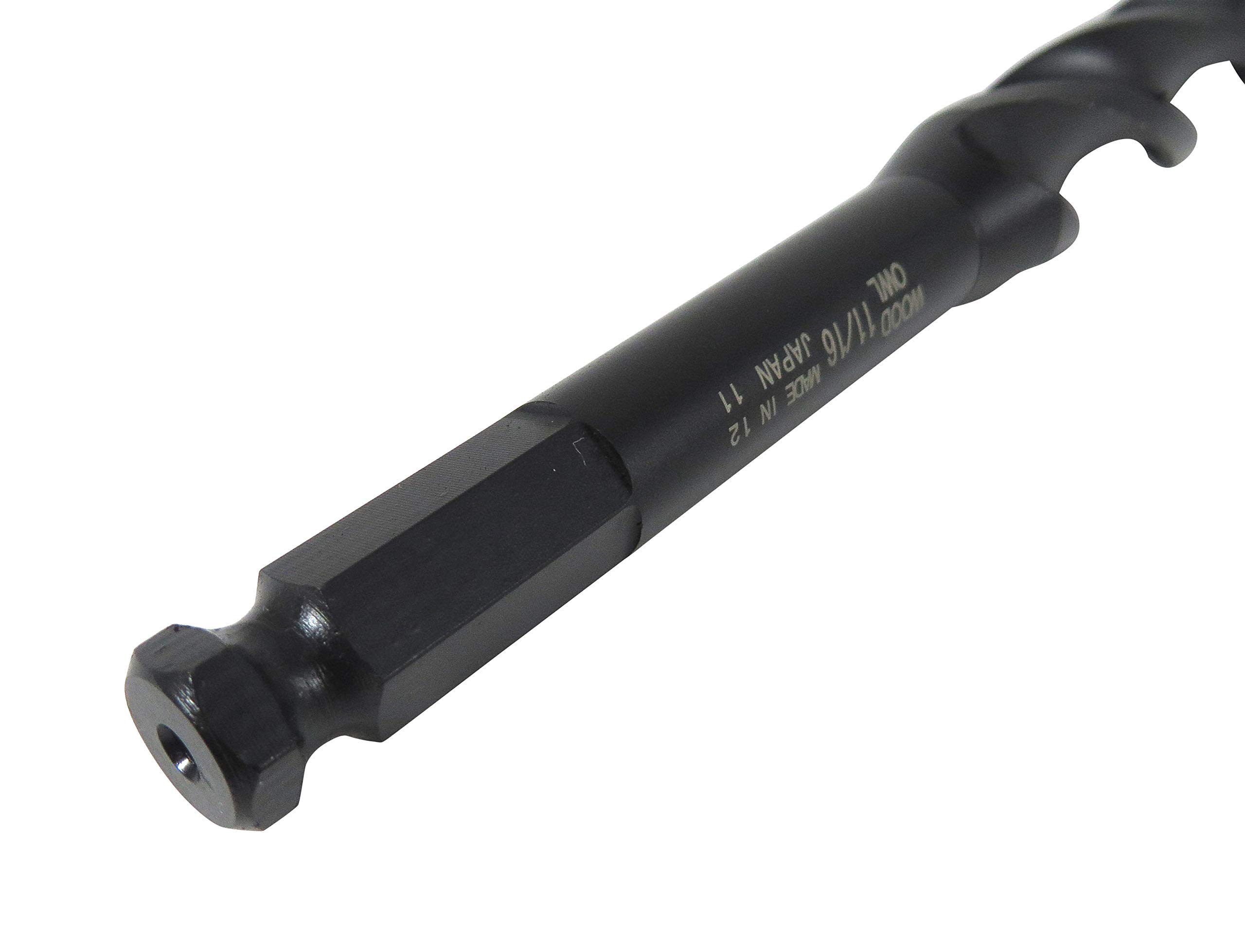 WoodOwl CU-07 Tri Cut 3/4" x 12" Long Ultra Smooth Utility Auger Hand Brace Boring Bit PTFE Coated