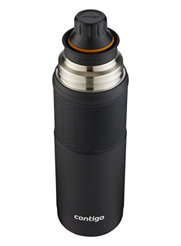 Contigo 360° Pour Vacuum-Insulated Stainless Steel Thermal Bottle, 25 oz., Painted Black