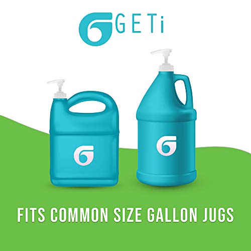 GETi Heavy Duty Liquid Dispenser Pump for Shampoo - Conditioner - Soap - Pet Shampoo - Fits Gallon - 128oz Bottles and Jugs 4cc Output - 1 Pack