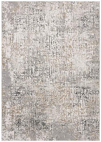 SAFAVIEH Vogue Collection 5'3" x 7'6" Beige/Grey VGE117A Modern Abstract Area Rug