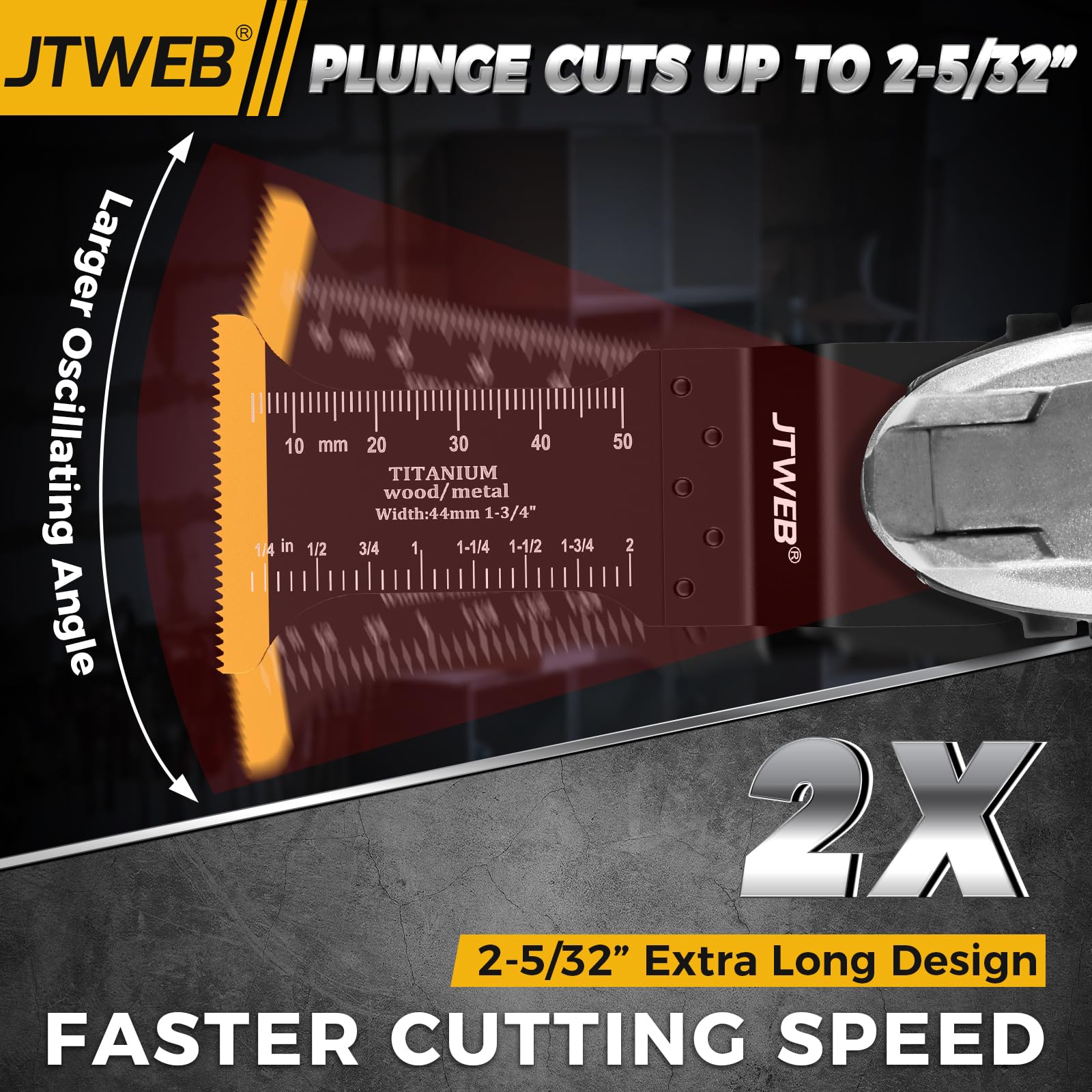 33 Pack Oscillating Saw Blades, Bimetal Oscillating Tool Blades to Cut Metal Plastic Wood Oscillating Multitool Quick Release Saw Blades Compatible with Fein Multimaster Bosch Craftsman Milwaukee
