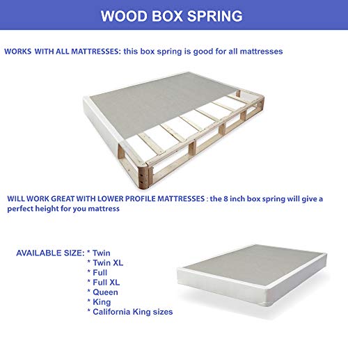 Continental Sleep Twin Size Fully Assembled 4" Box Spring For Mattress, Sensation Collection