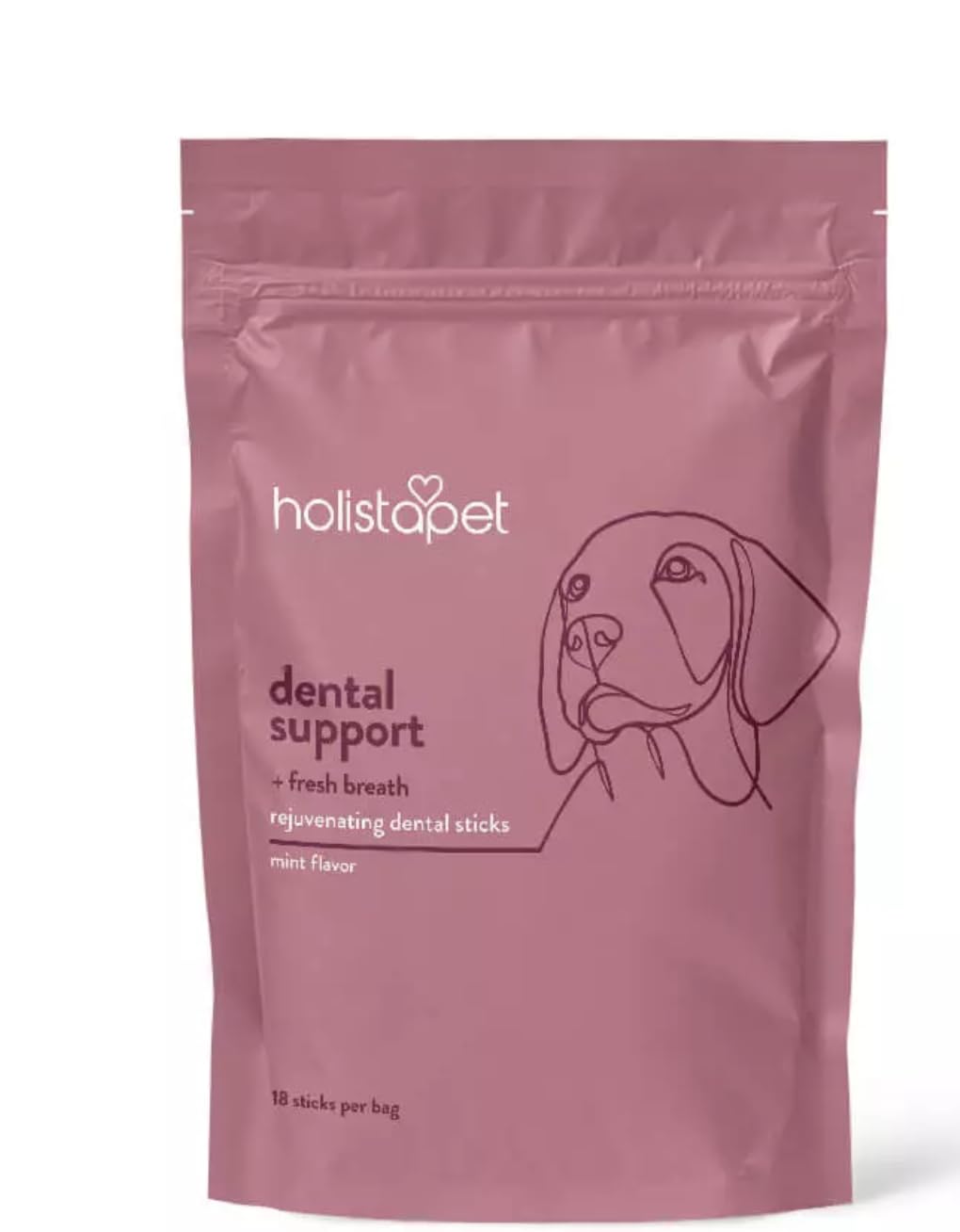 HolistaPet Mint Flavored Dental Chew Sticks, Keep Your pup's Teeth Looking Clean and Smelling Fresh, Intended As A Treat (Mint)