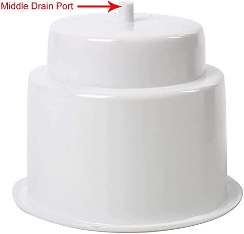 Amarine Made 4Pcs Recessed Drop in Plastic Cup Drink Can Holder with Drain for Boat Car Marine Rv (White)