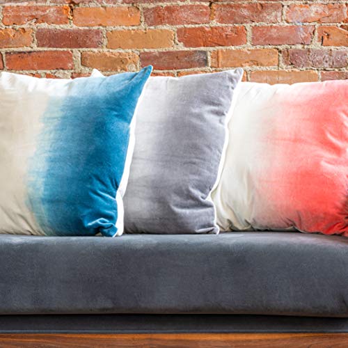 Refinery29 | Ombré Collection | Luxury Decorative Textured Throw Pillows, Ultra Soft with Stylish Modern Chic Design for Home Décor (Pillow, Coral)
