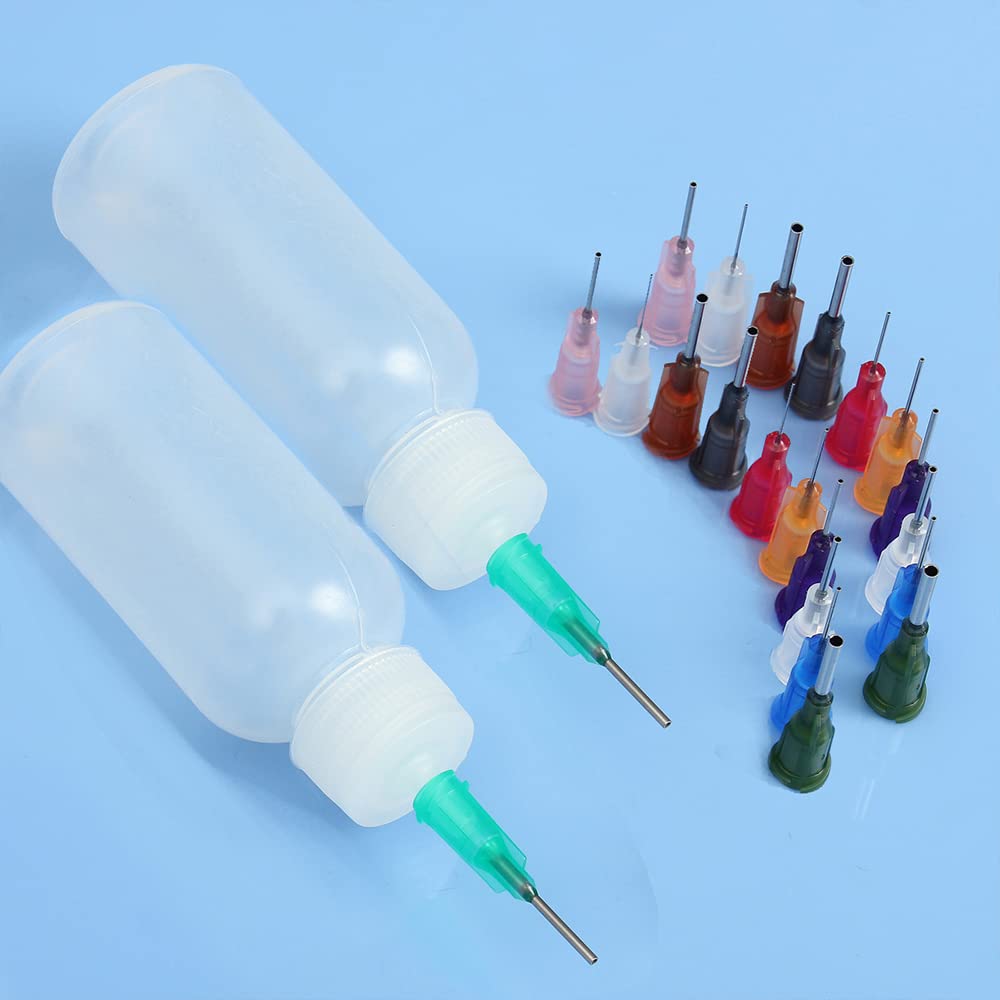 Utoolmart Industrial Dispensing Needle, Industrial Grade Blunt Needle, Stainless Steel Precision Applicator, 17G, Transparent Color, 30pcs