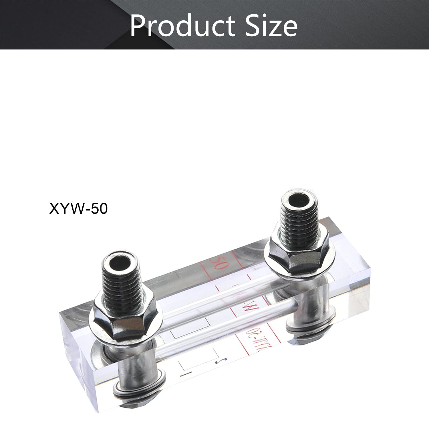 Othmro XYW-50 Flowmeter Acrylic plexiglass Level Gauge Oil Level Gauge Water Level Gauge 1pcs