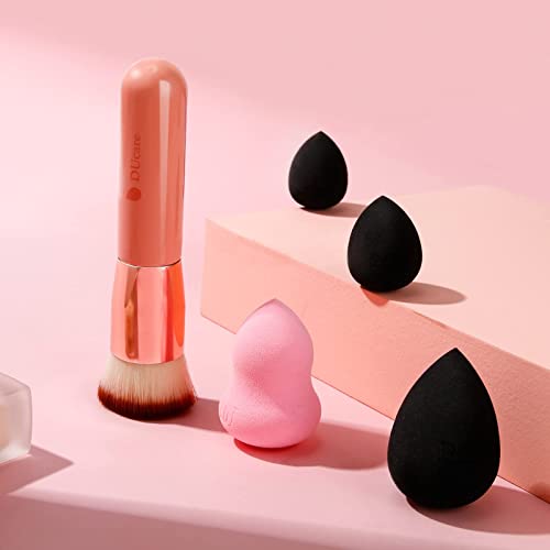 DUcare Foundation Brush Makeup Sponges Flat Top Kabuki Brush for Blending Liquid, Cream or Flawless Powder Cosmetics