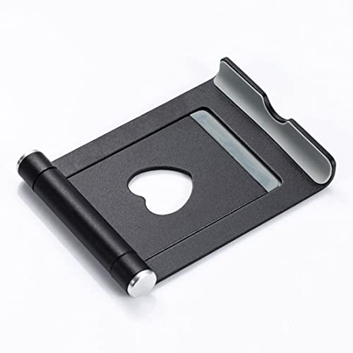 Cell Phone Stand Desk Adjustable Aluminum Mobile Phone Holder 360 Degree Compatible for iPhone 13 12 Pro Max, iPhone 11 X SE XS XR 8 Plus 6 7 6S Samsung Galaxy Note20 S20 S10 S9 S8 S7 (Black)