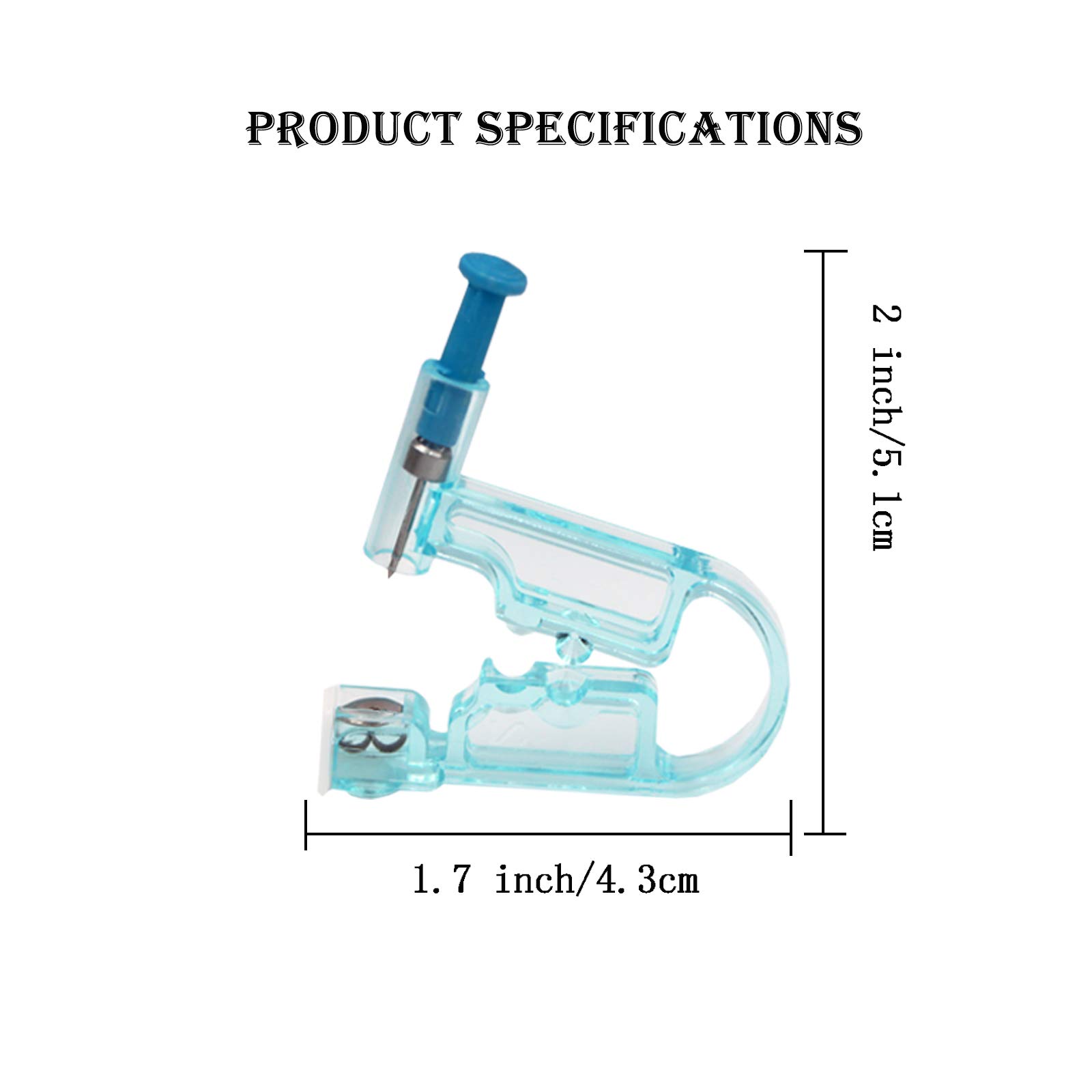 Refesta Ear Piercing Gun Kits, 8 Pcs Earring Piercing Unit Kit with Ear Stud and 1 Pcs Aid Piercing Tool