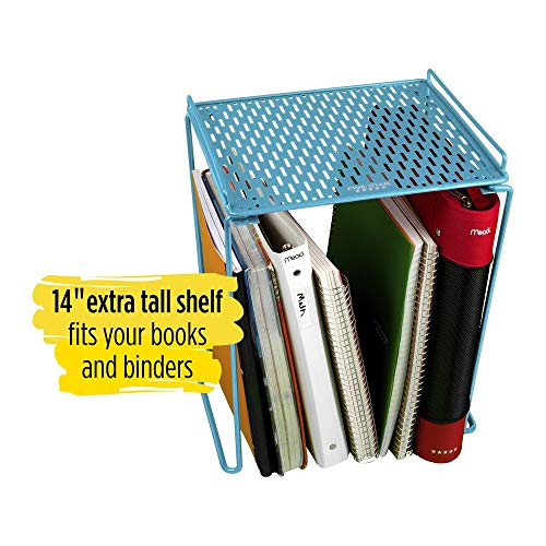 Five Star Locker Accessories, Locker Shelf, Extra Tall, Holds up to 100 pounds. Fits 12 inches Width Lockers, Teal (73325)
