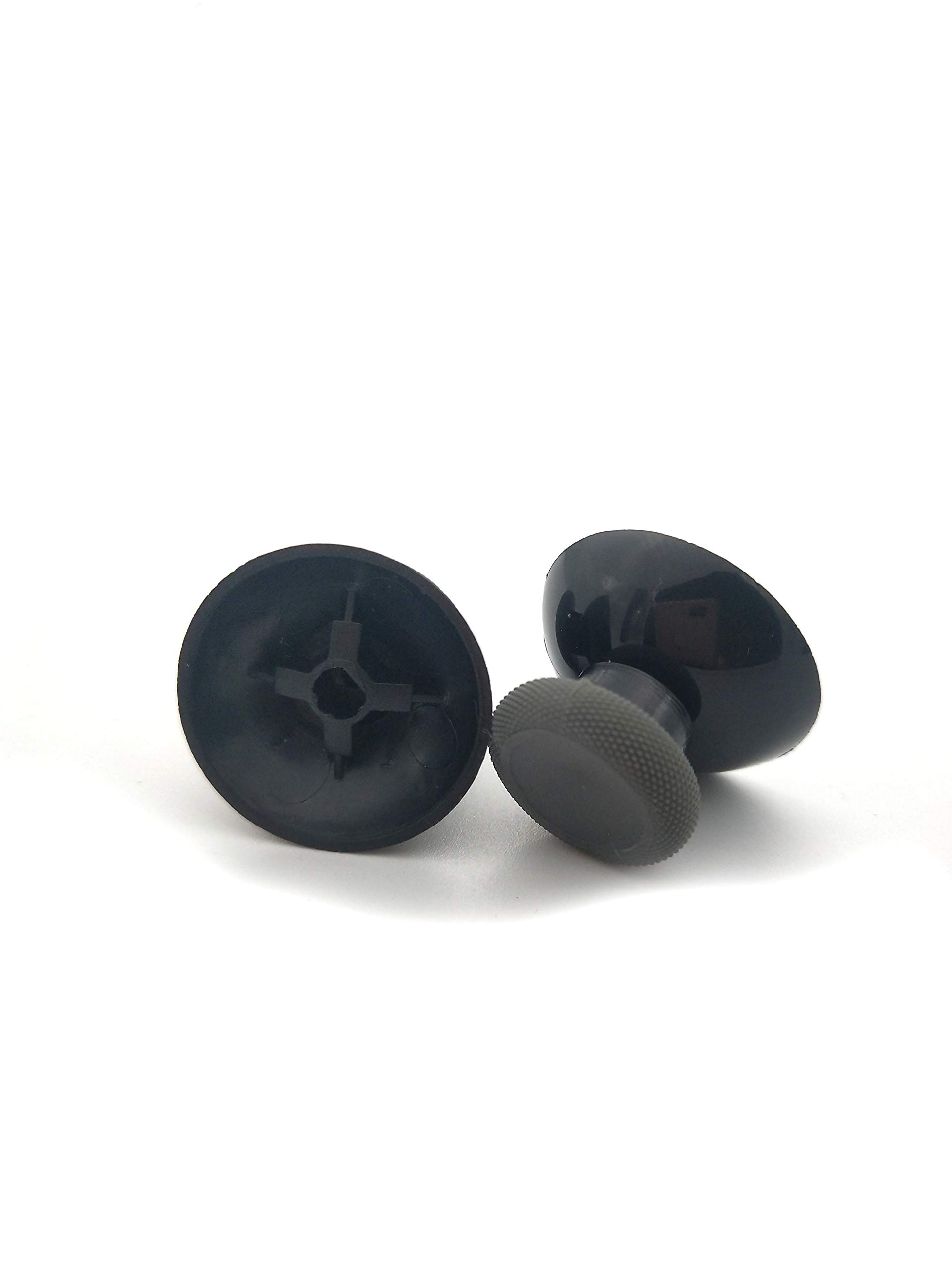 2 x 3D Analog Thumb Stick Joystick Thumbstick Cap Cover for Xbox one Slim S Controller Replacemnet (Black-Gray)