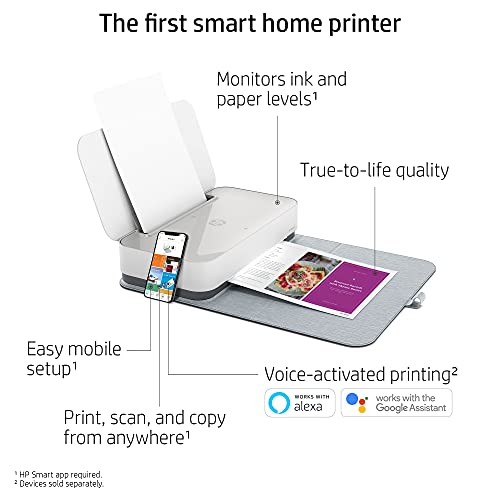 HP Tango X Smart Wireless Printer with Indigo Linen -cover β Mobile Remote Print, Scan, Copy, HP Instant Ink (3DP64A)
