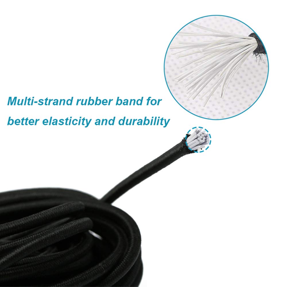 4 Pcs Replacement Cord for Zero Gravity Chair, Universal Recliner Elastic Laces/Chair Accessories Repair Tool Kit for Lounge Chair, Bungee Chair - 2.2m & 1.4m (7.2ft & 4.6 ft)