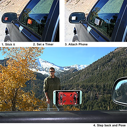 Cellfy Universal Smartphone Mount for Taking a Pictures and Video; Blue. This Universal Mount is operable with iPhone 4/5/6, Samsung Galaxy, HTC, or Any Model of Smartphone, Providing a Strong Hold!