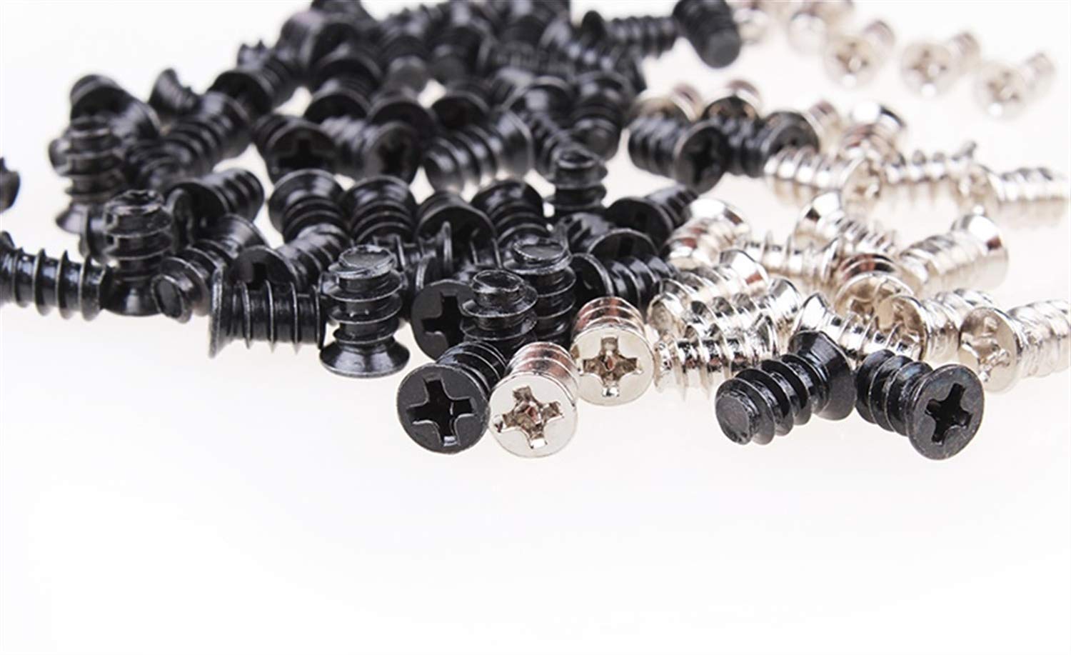 Tap Bolts 50Pcs M5*8/10/12 KB Computer PC Case Cooling Fan Mount Screw Heat Dissipation Fans Screws Fixer Screws (Color : Silver, Size : M5x8 (50Pcs))
