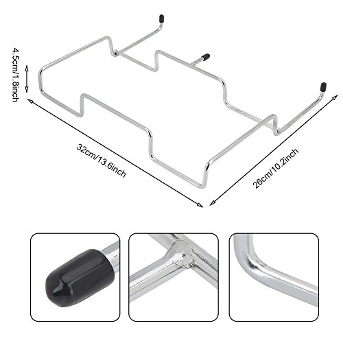 GOTOTOP Trash Bag Holder,Outdoor Trash Can Bracket Dustbin Cage Table Garbage Storage Bags Rack Hanging Metal Trash Bag Holder for Kitchen Storage Cupboard,13.6β X 10.2β X 1.8β