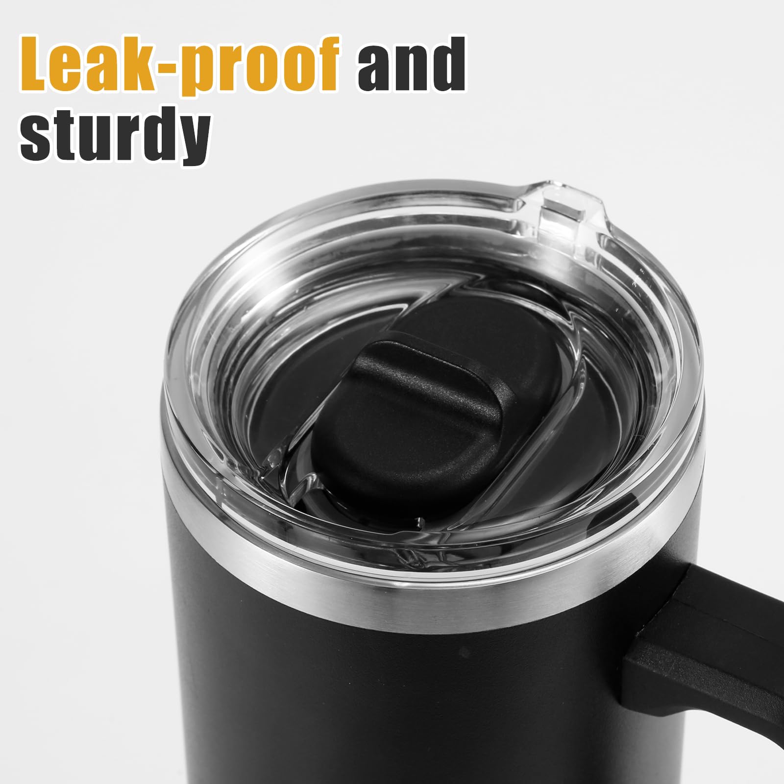 2pcs Replacement Lids Compatible with Yeti, Reusable Top Replacement for Yeti Rambler 20 oz Travel Mug Caps Replacement, Spill Proof Tumbler Cover