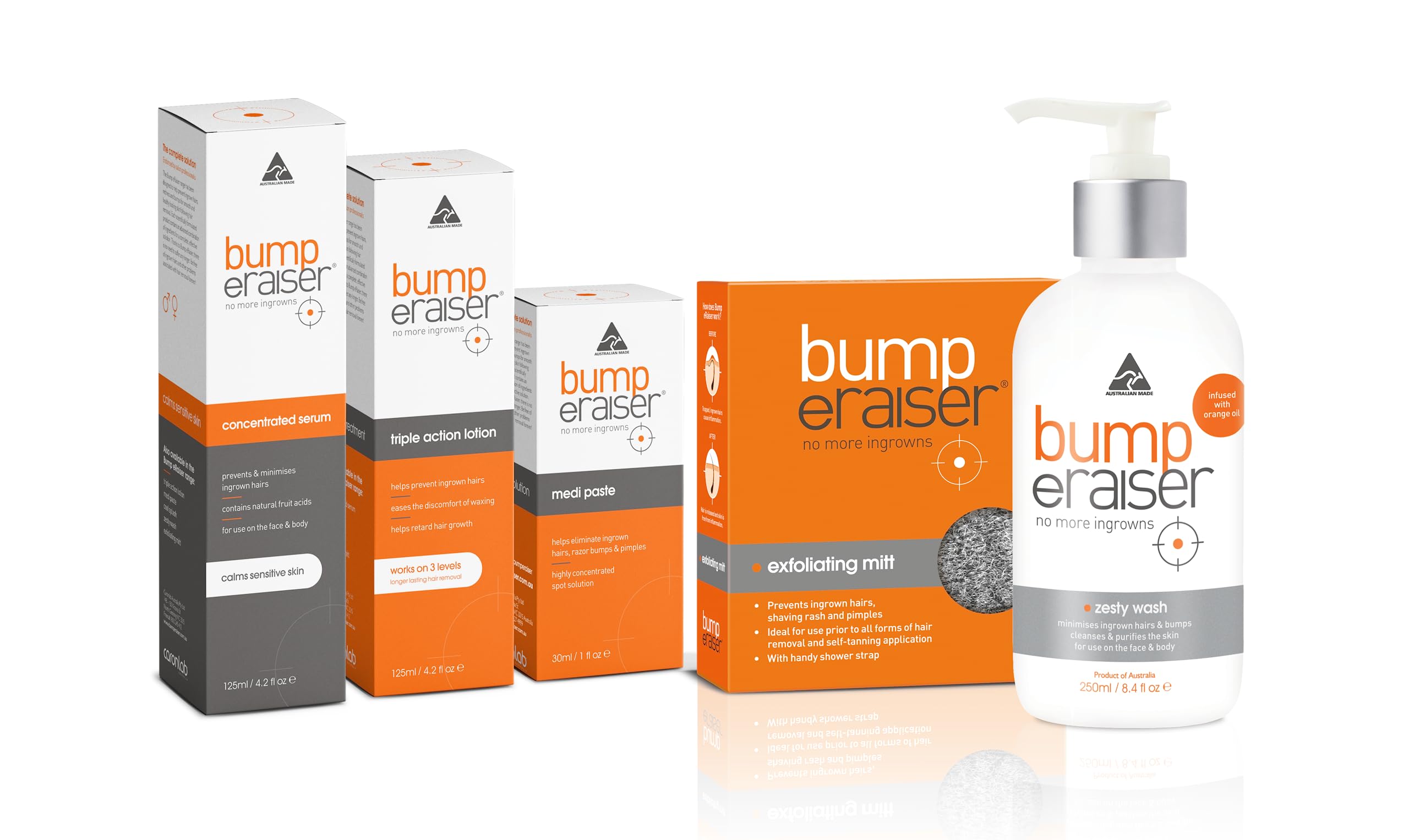 Bump Eraiser Concentrated Ingrown Hair Serum 4.2 fl oz for Ingrown Hair Treatment, Razor Burns and Razor Bumps