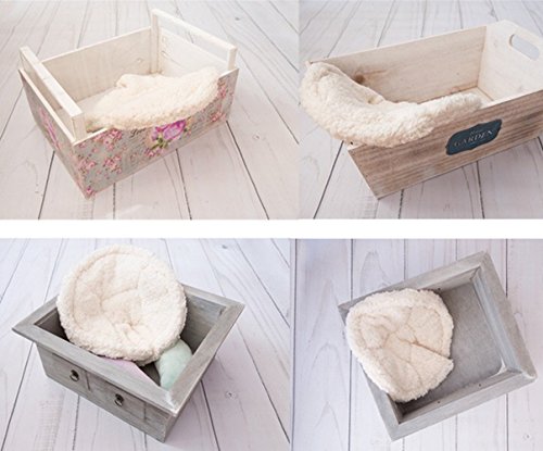 Newborn Baby Photography Props Posing Blanket, Professional for Baby Photography Contoured Posing Positioner Set with Flexible Metal Edges Diameter 34 CM