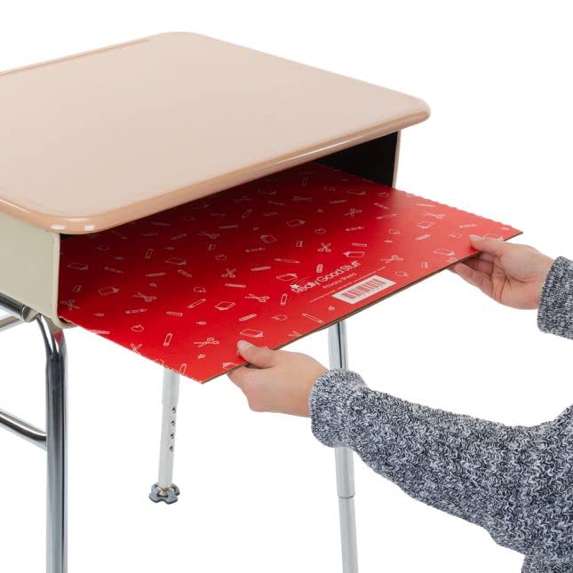 Really Good Stuff Standard Privacy Shields for Student Desks β Set of 12 - 3 Group Colors -Matte - Study Carrel Reduces Distractions - Keep Eyes From Wandering During Tests , Red, Blue & Green With Stars & Swirls Pattern