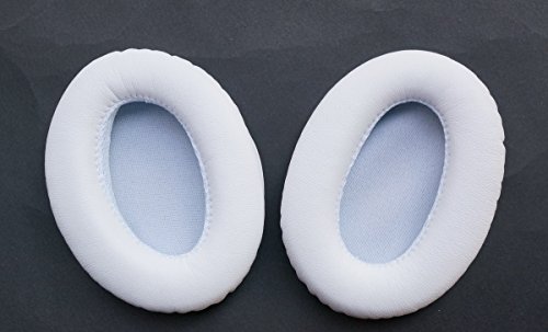Ear Pad Earpads Leather Cushion Repair Parts for Philips TR55LX Headphones(earmuffes) Headset (White)