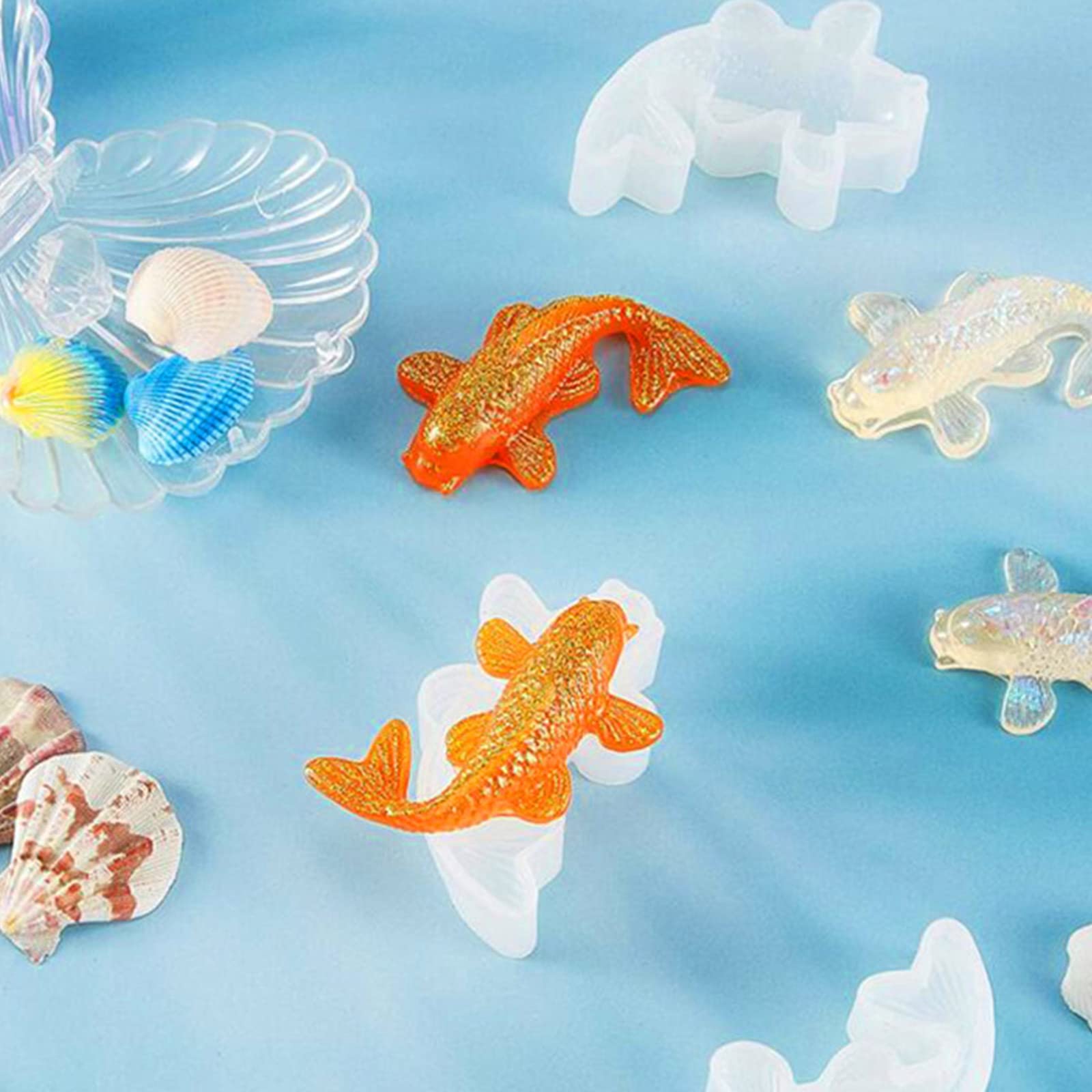3 Pcs Three-Dimensional Ornaments UV Crystal Epoxy Mold Soap Wax Plaster Resin Silicone Mould DIY DIY Molding Kit