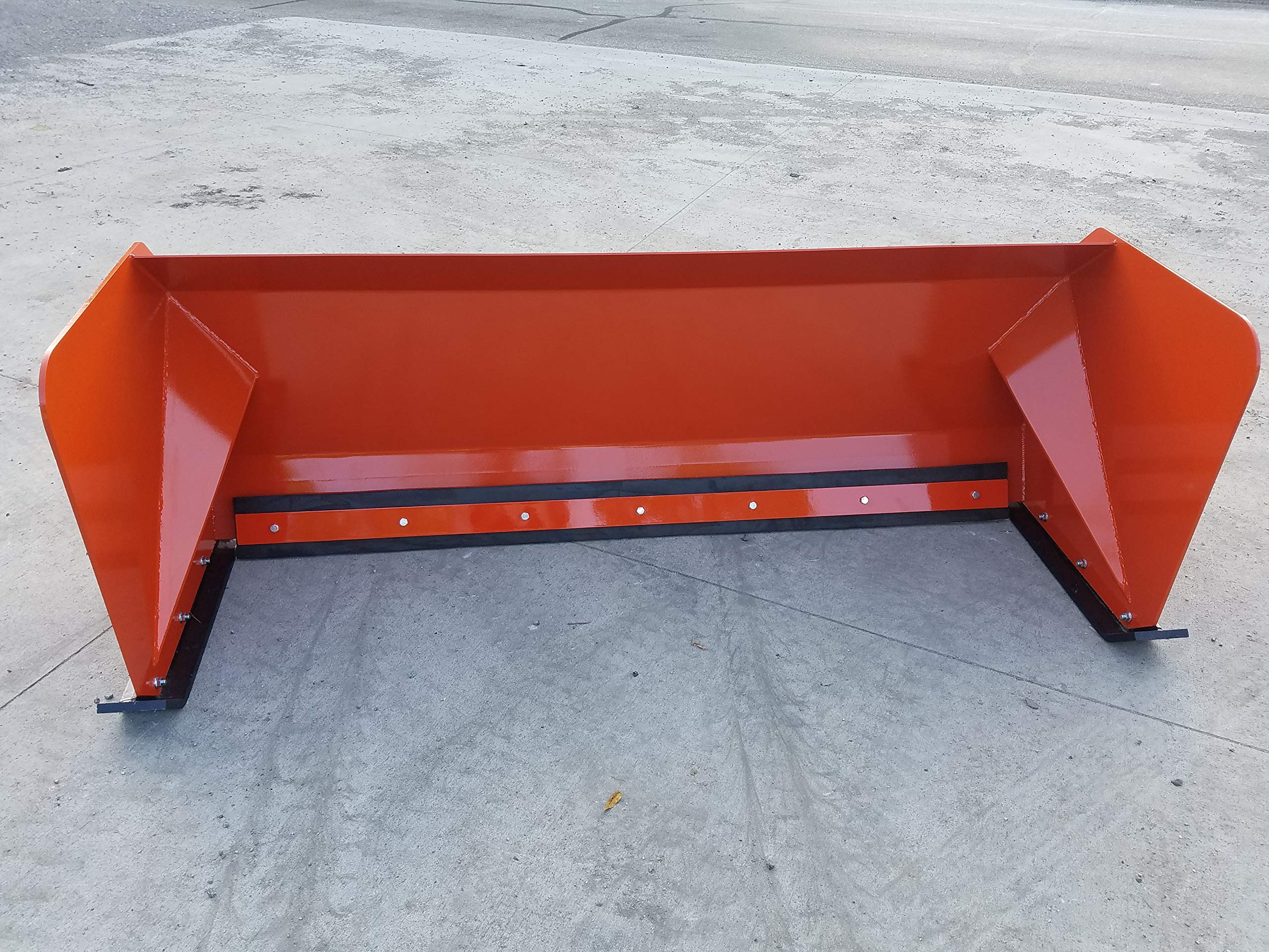 8' XP30 Skid Steer Snow Pusher Kubota Orange