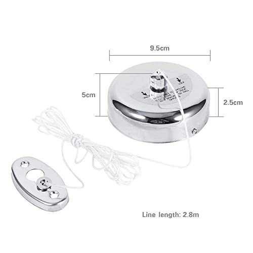 FTVOGUE Stainless Steel Retractable Clothesline Hanging Dryer for Shower Room Bathroom Laundry