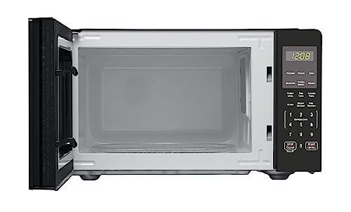 Countertop Microwave Oven, 0.9 cu. ft. Digital Microwave Oven with Turntable Push-Button Door, Child Safety Lock, Stainless Steel Microwave Oven,900 Watts